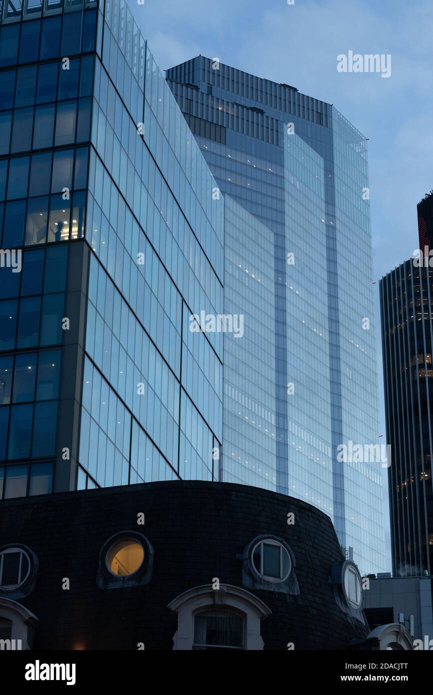 City of London Liverpool Street at Night Stock Photo - Alamy