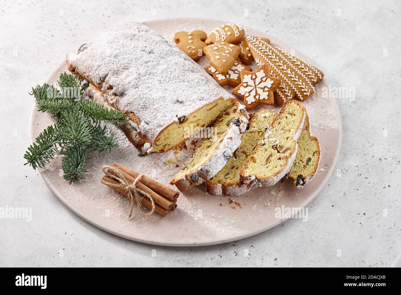 Traditional christmas stollen hi-res stock photography and images - Alamy