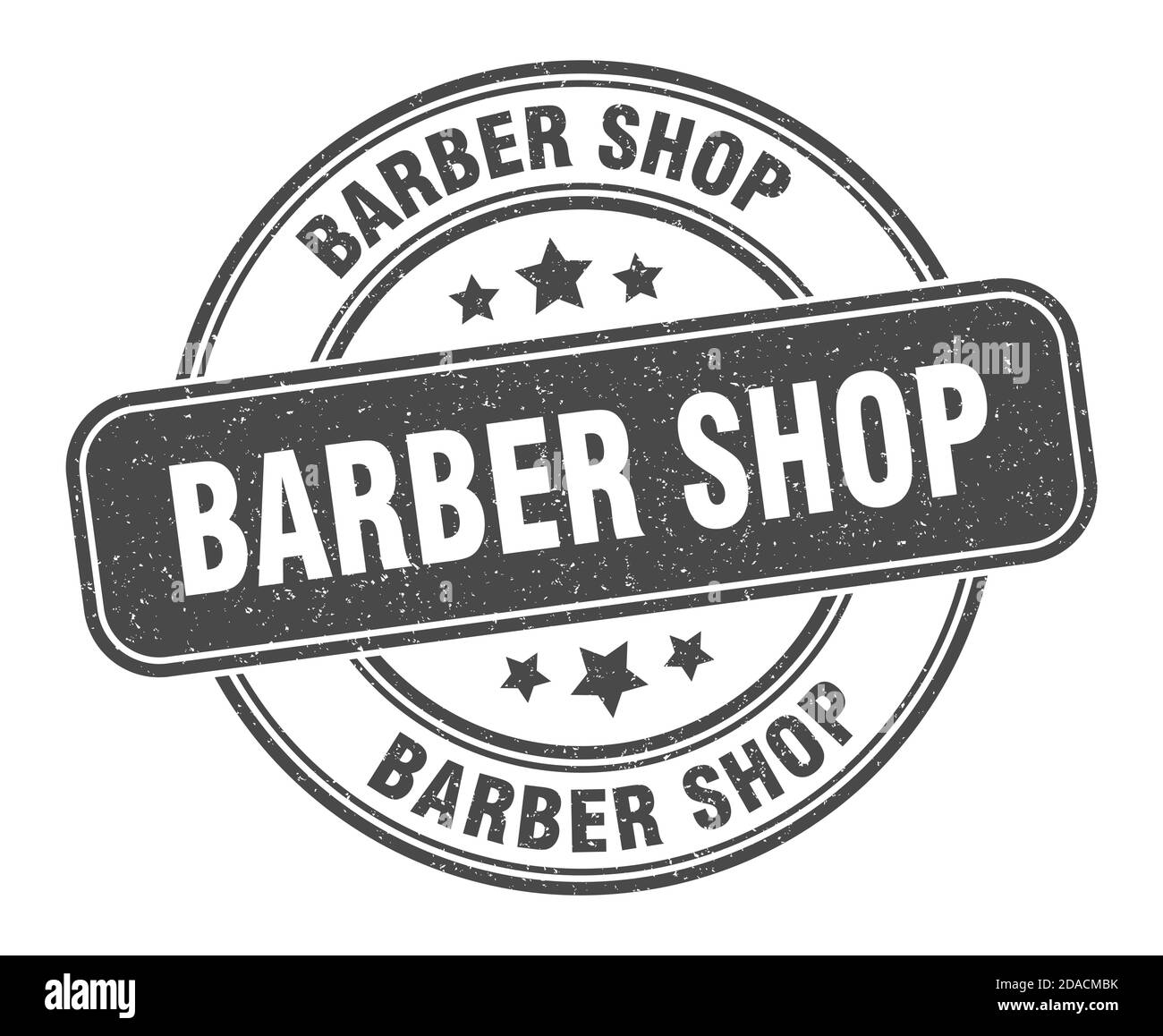 Grey vintage barber shop Cut Out Stock Images & Pictures - Alamy