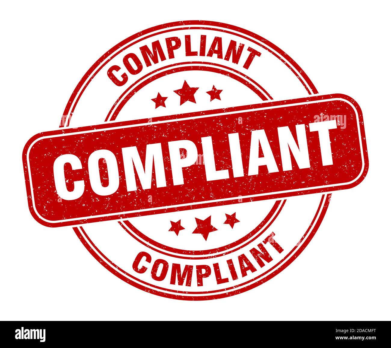 compliant stamp. compliant sign. round grunge label Stock Vector Image ...