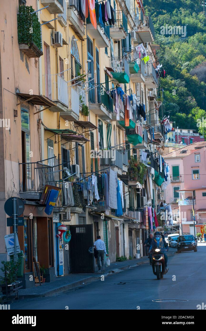Downtown on the sea front of Castellammare di Stabia, Naples Stock ...