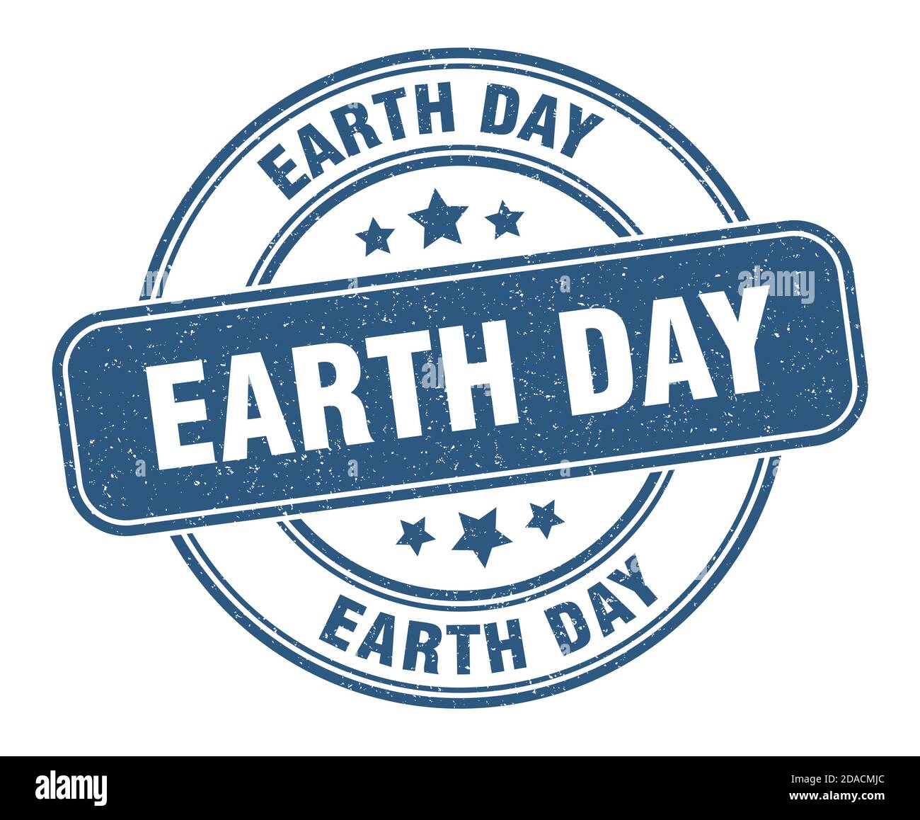 earth day stamp. earth day sign. round grunge label Stock Vector Image ...
