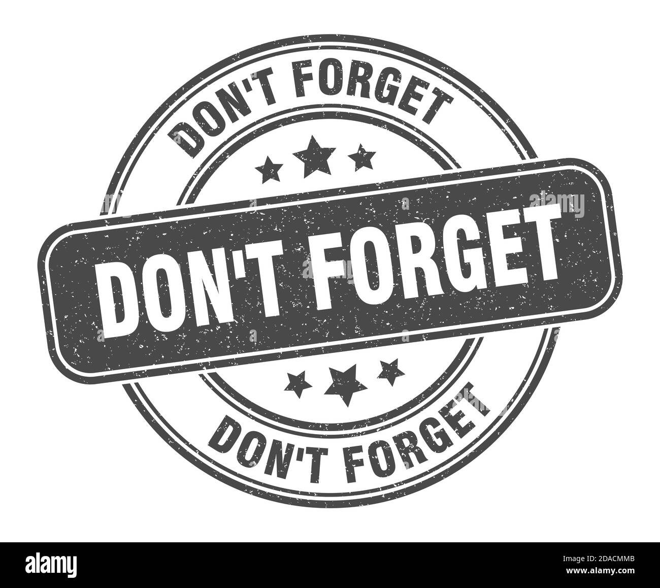 Dont forget to stamp Stock Vector Images - Alamy