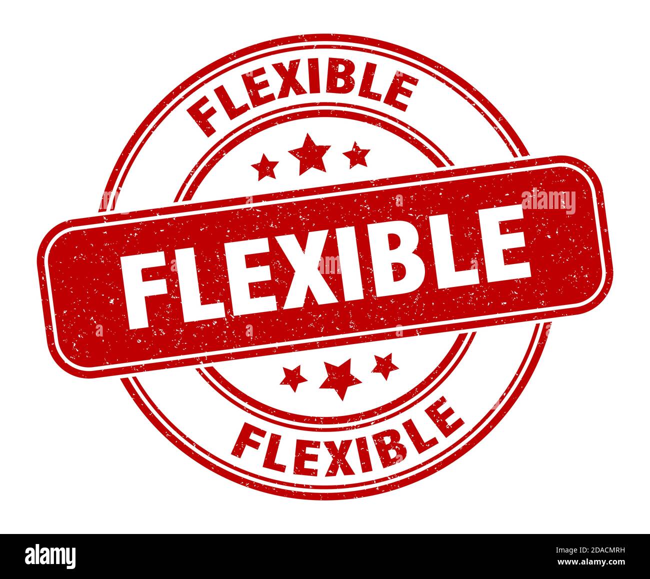 flexible stamp. flexible sign. round grunge label Stock Vector Image ...