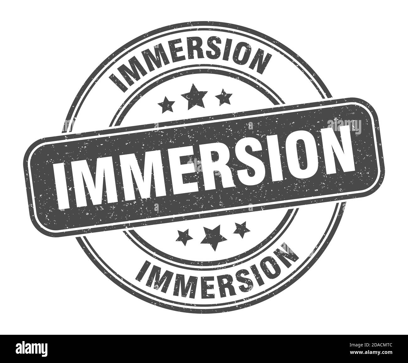 immersion stamp. immersion sign. round grunge label Stock Vector Image ...