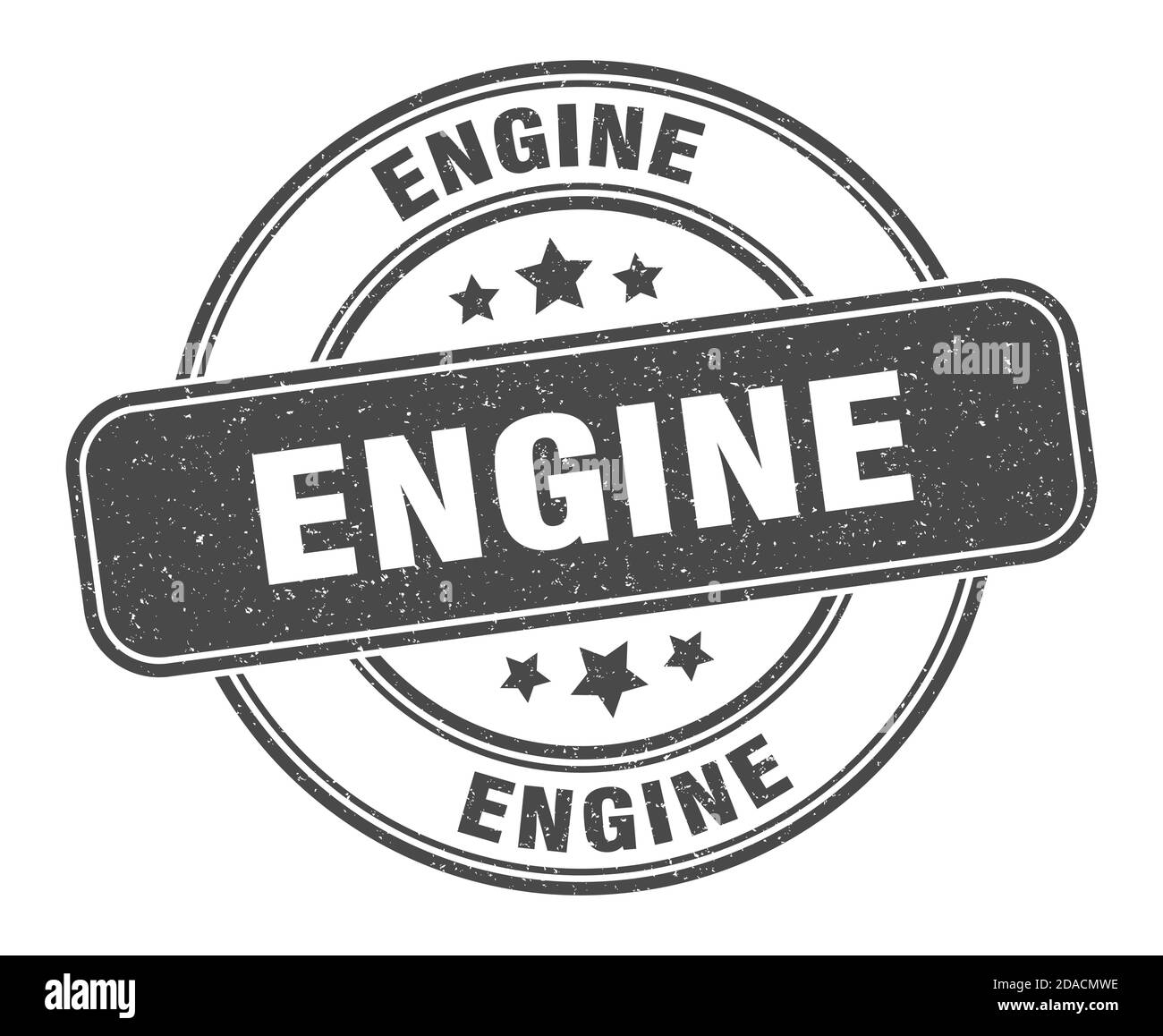 engine stamp. engine sign. round grunge label Stock Vector Image & Art ...