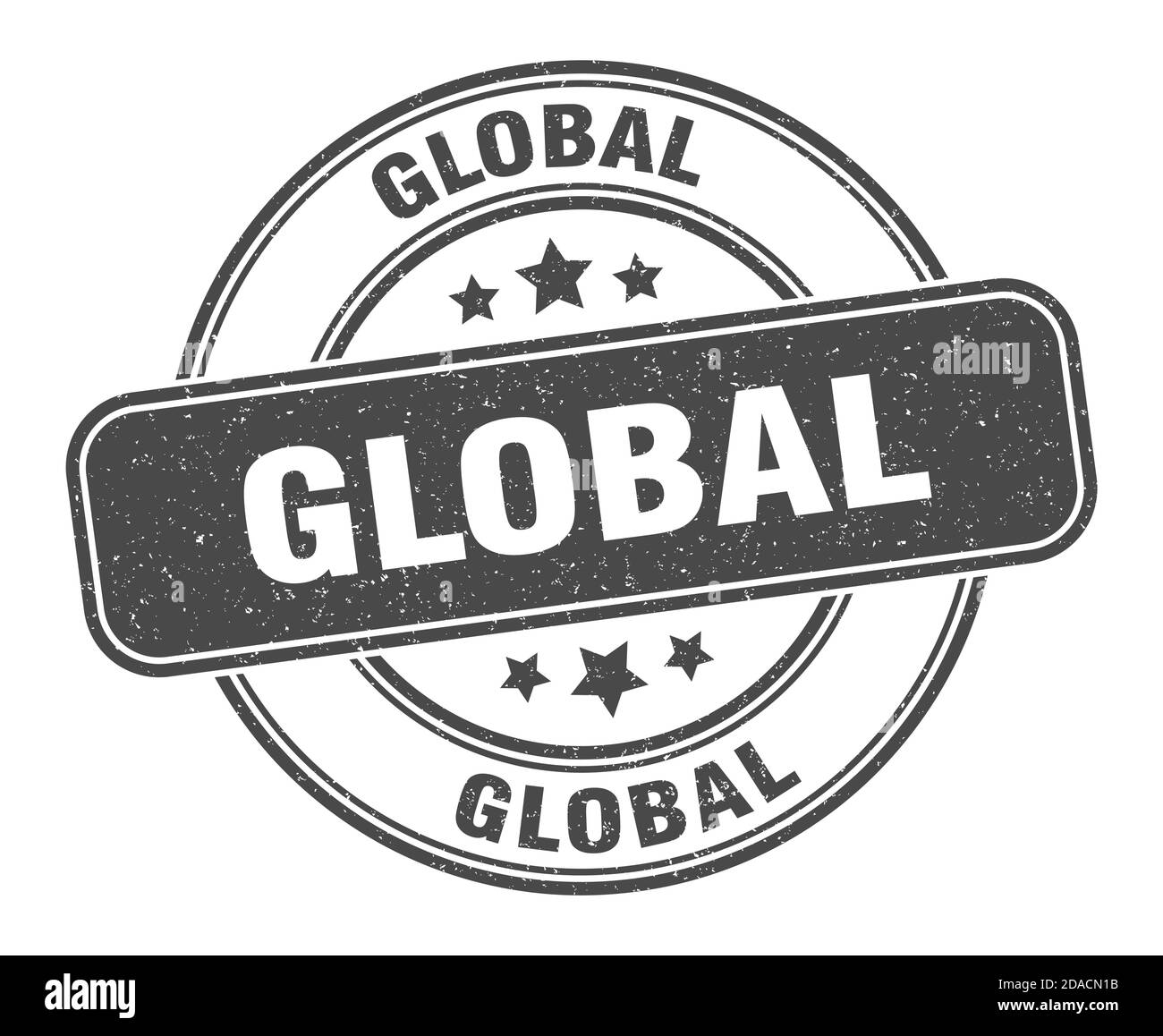 global stamp. global sign. round grunge label Stock Vector Image & Art ...