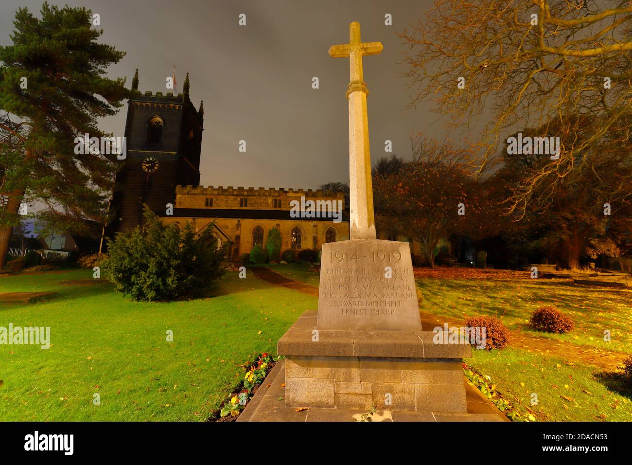 St Mary's Church & War Memorial in Swillington,Leeds,West Yorkshire,UK ...
