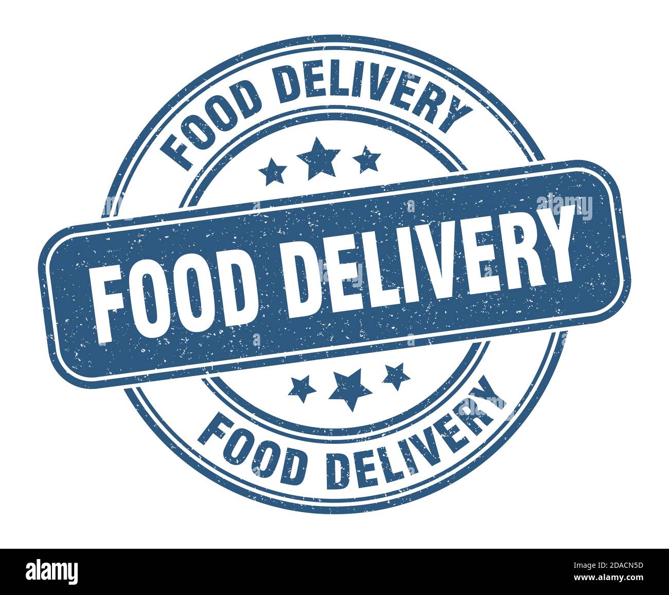 food delivery stamp. food delivery sign. round grunge label Stock ...