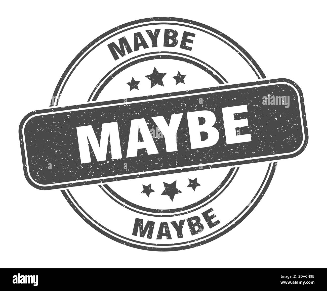 maybe stamp. maybe sign. round grunge label Stock Vector Image & Art ...