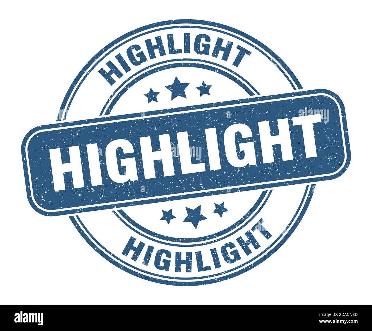 highlight stamp. highlight sign. round grunge label Stock Vector Image ...