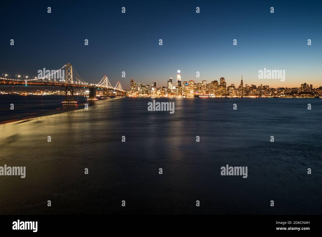 Beautiful urban skyline oakland bay bridge background san francisco hi ...