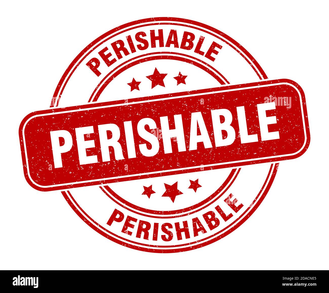 perishable stamp. perishable sign. round grunge label Stock Vector ...
