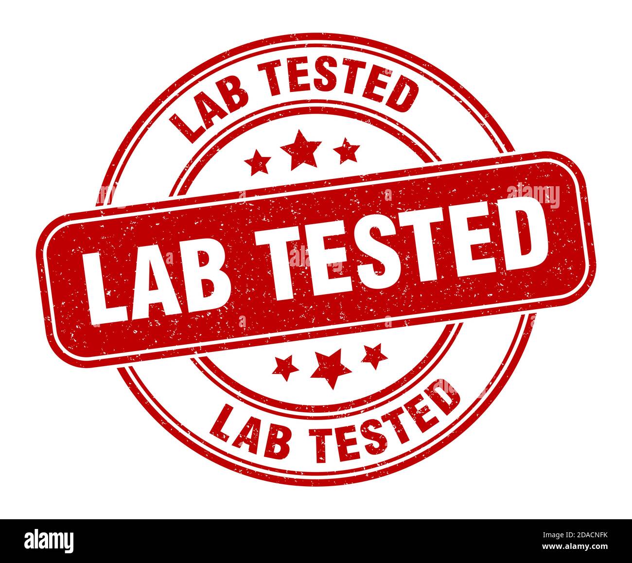 lab tested stamp. lab tested sign. round grunge label Stock Vector ...