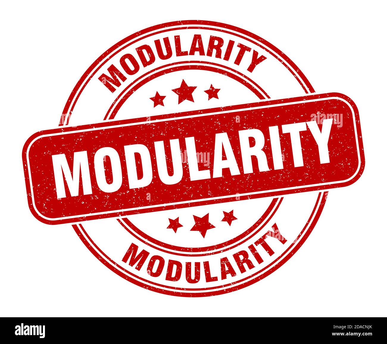 modularity stamp. modularity sign. round grunge label Stock Vector ...