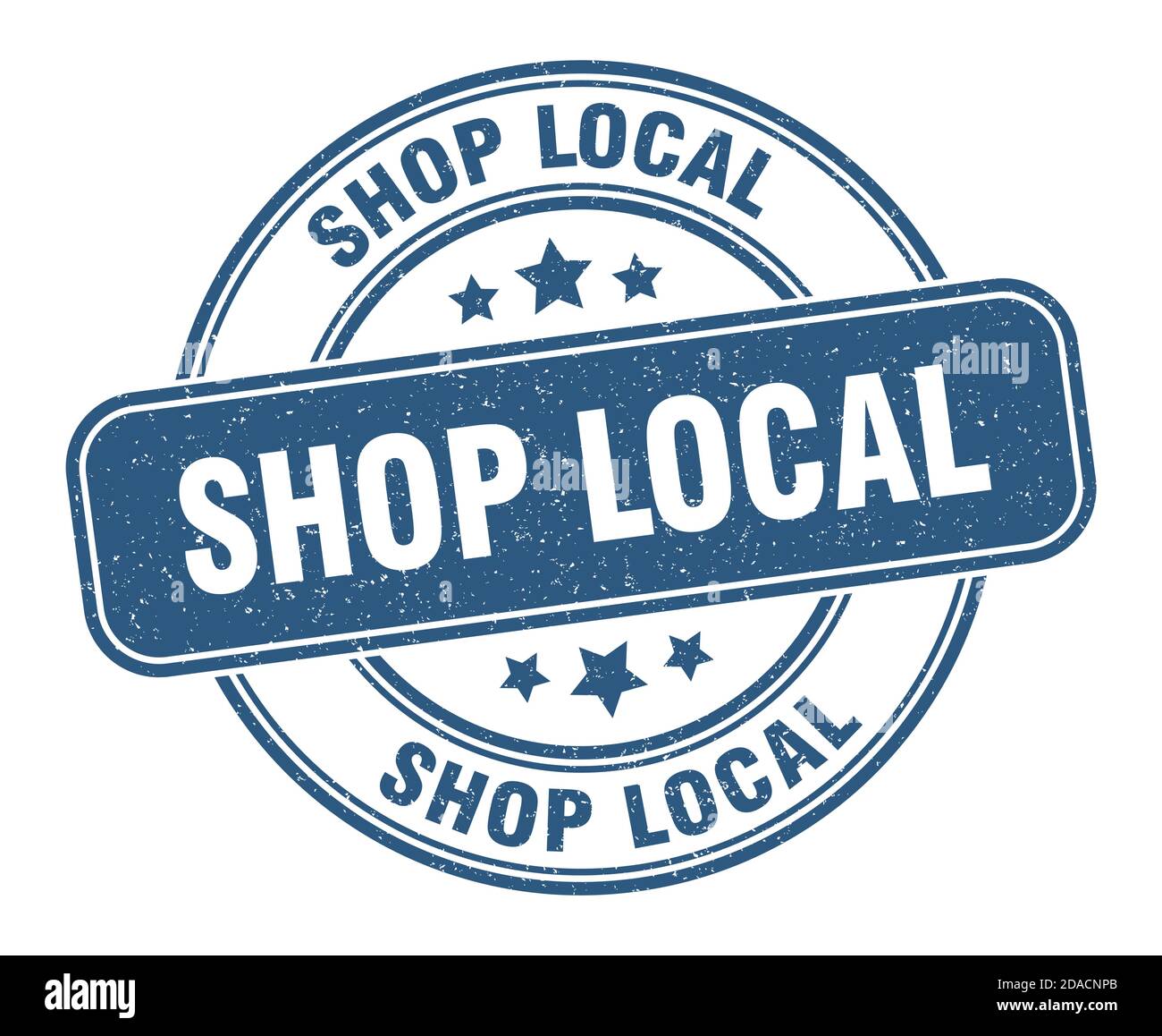 shop local stamp. shop local sign. round grunge label Stock Vector ...