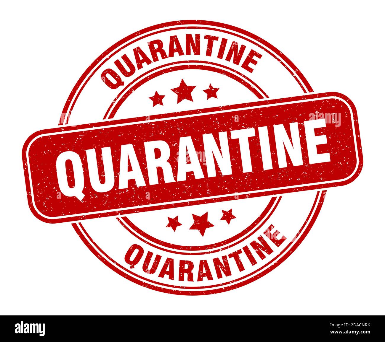 quarantine stamp. quarantine sign. round grunge label Stock Vector ...