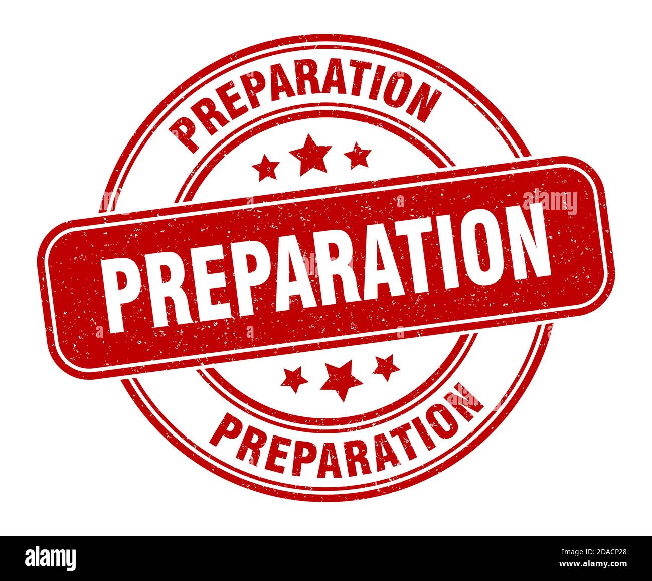 preparation stamp. preparation sign. round grunge label Stock Vector ...