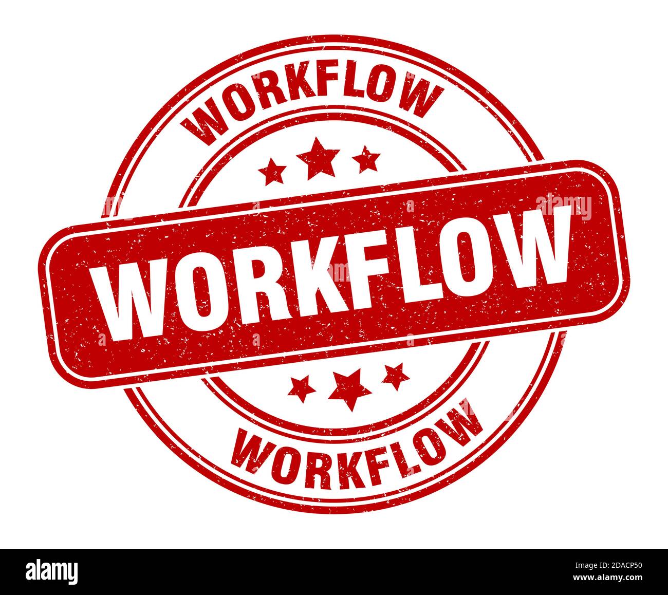 workflow stamp. workflow sign. round grunge label Stock Vector Image ...