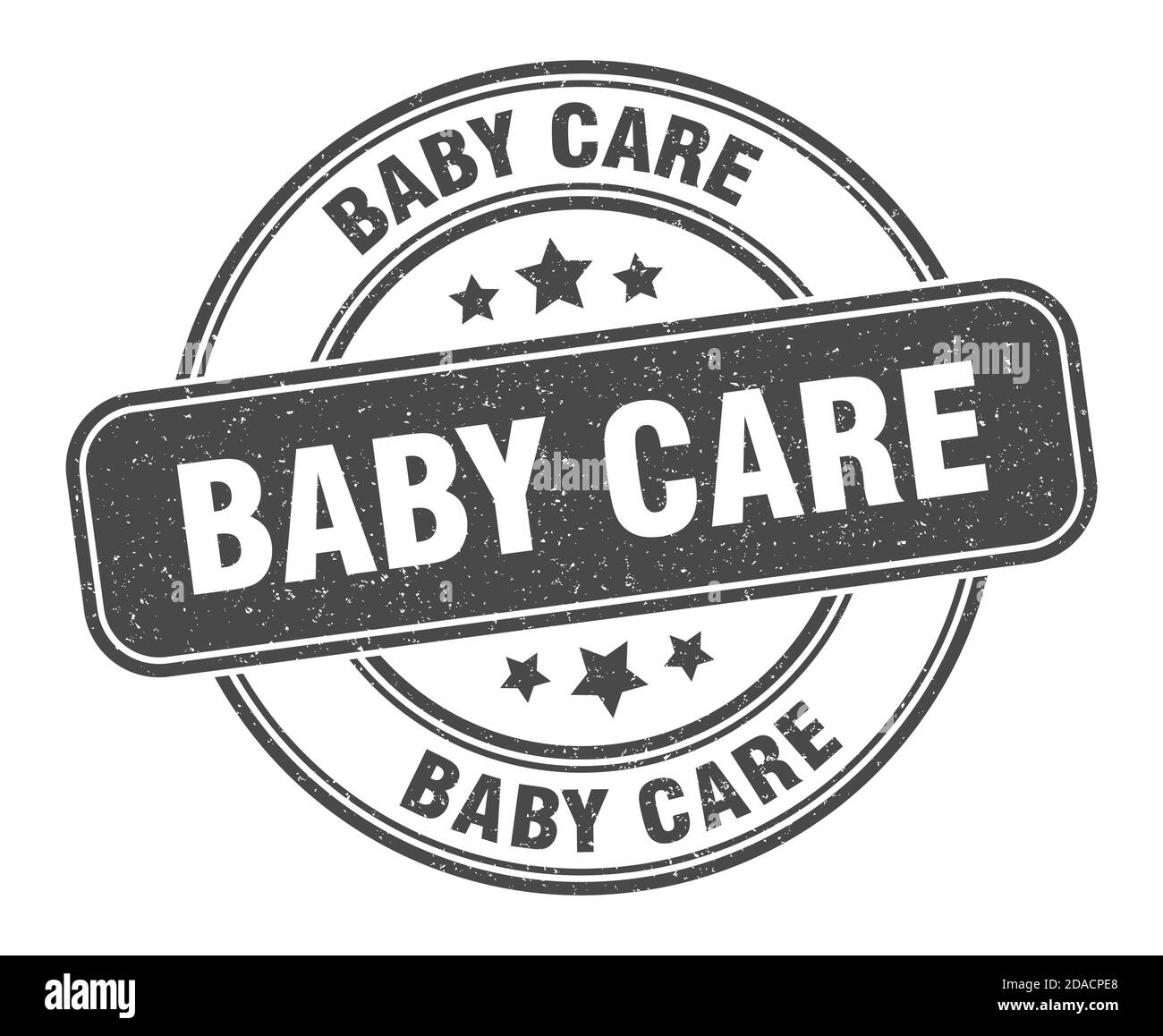baby care stamp. baby care sign. round grunge label Stock Vector Image ...