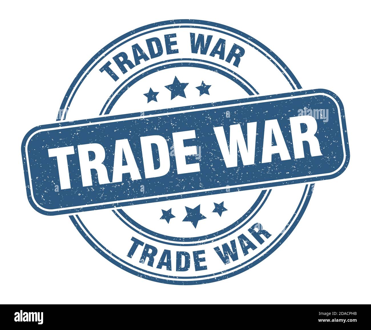 trade war stamp. trade war sign. round grunge label Stock Vector Image ...