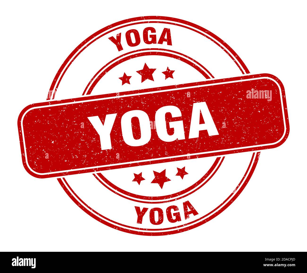 yoga stamp. yoga sign. round grunge label Stock Vector Image & Art - Alamy