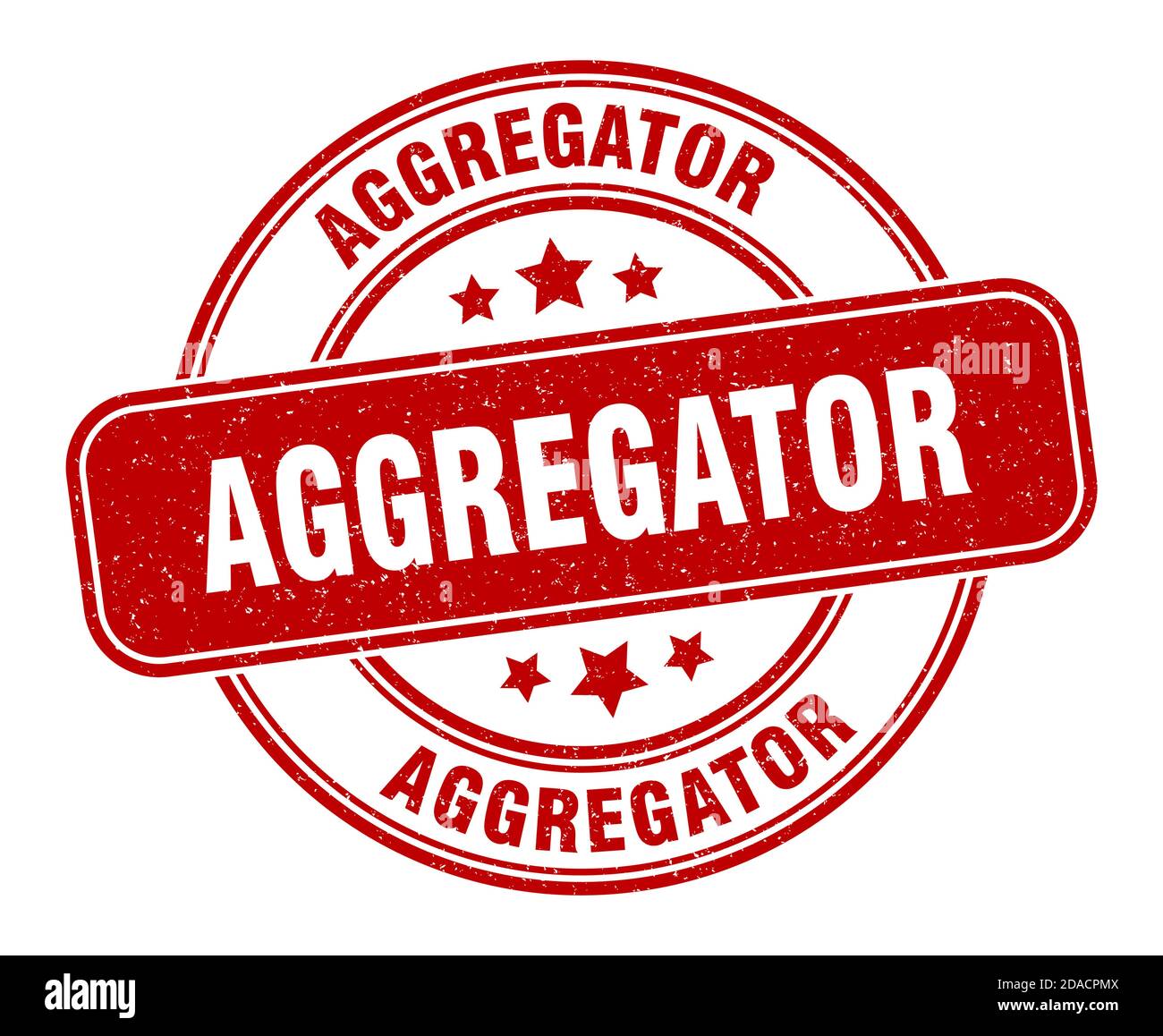 aggregator stamp. aggregator sign. round grunge label Stock Vector ...