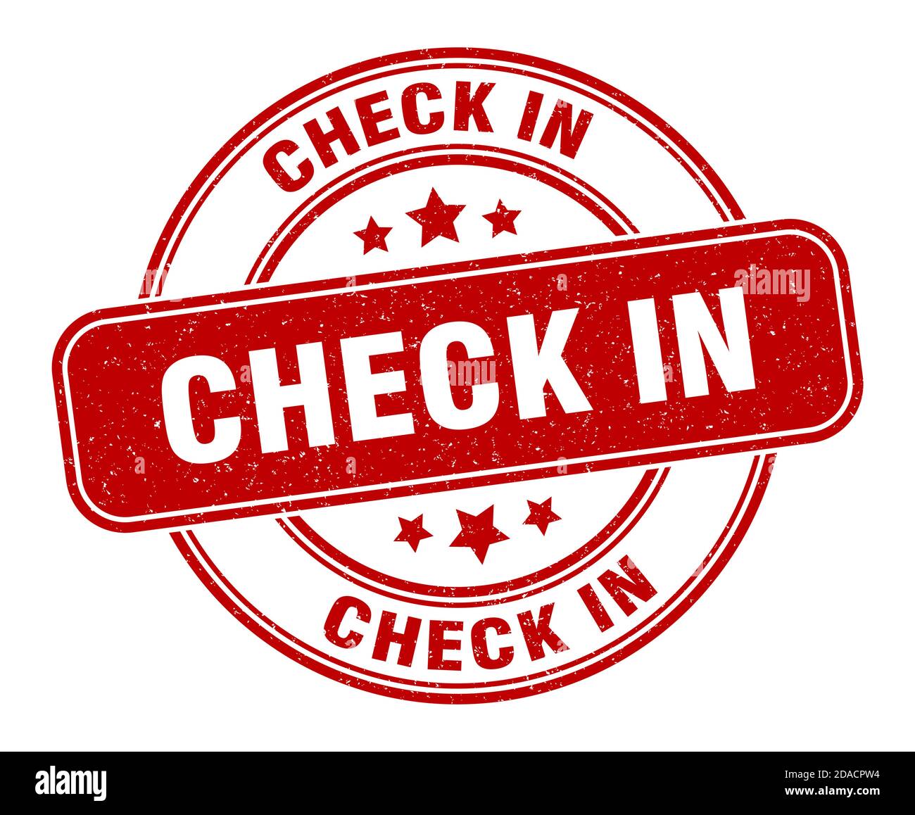 check in stamp. check in sign. round grunge label Stock Vector Image ...