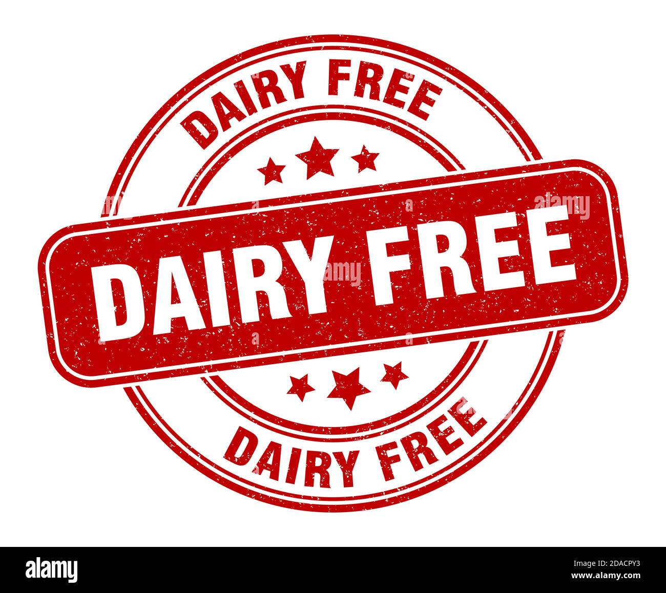 dairy free stamp. dairy free sign. round grunge label Stock Vector ...