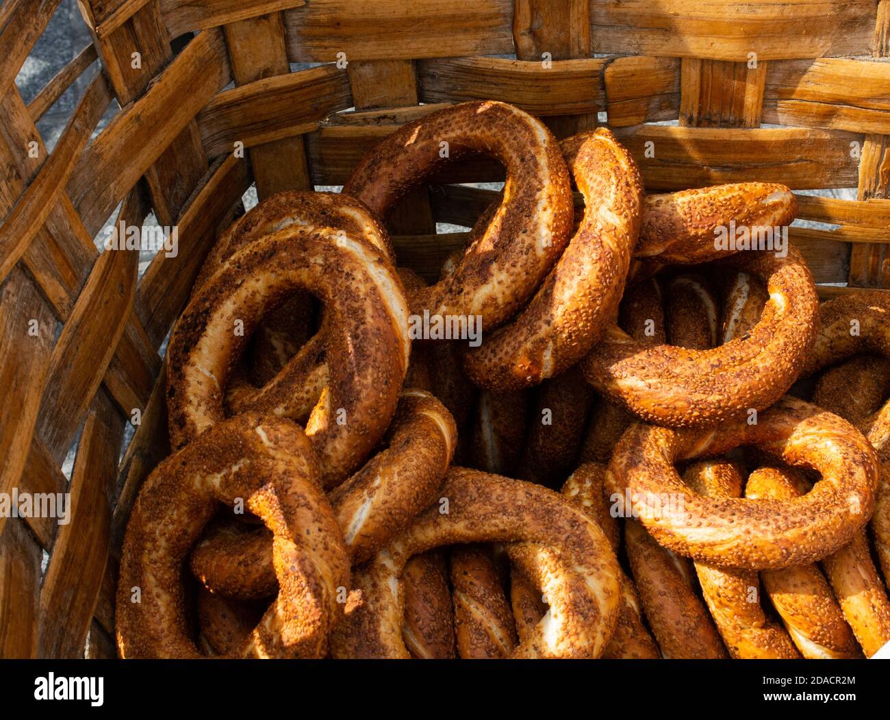 Turkish simits/bagels snack in the view Stock Photo - Alamy