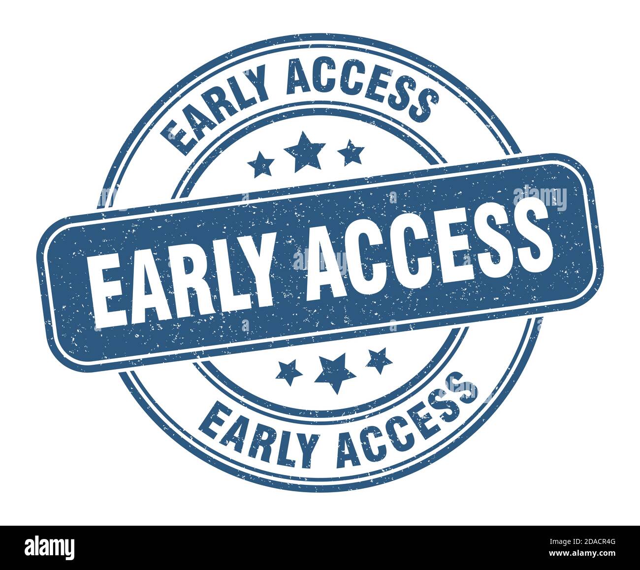 early access stamp. early access sign. round grunge label Stock Vector ...