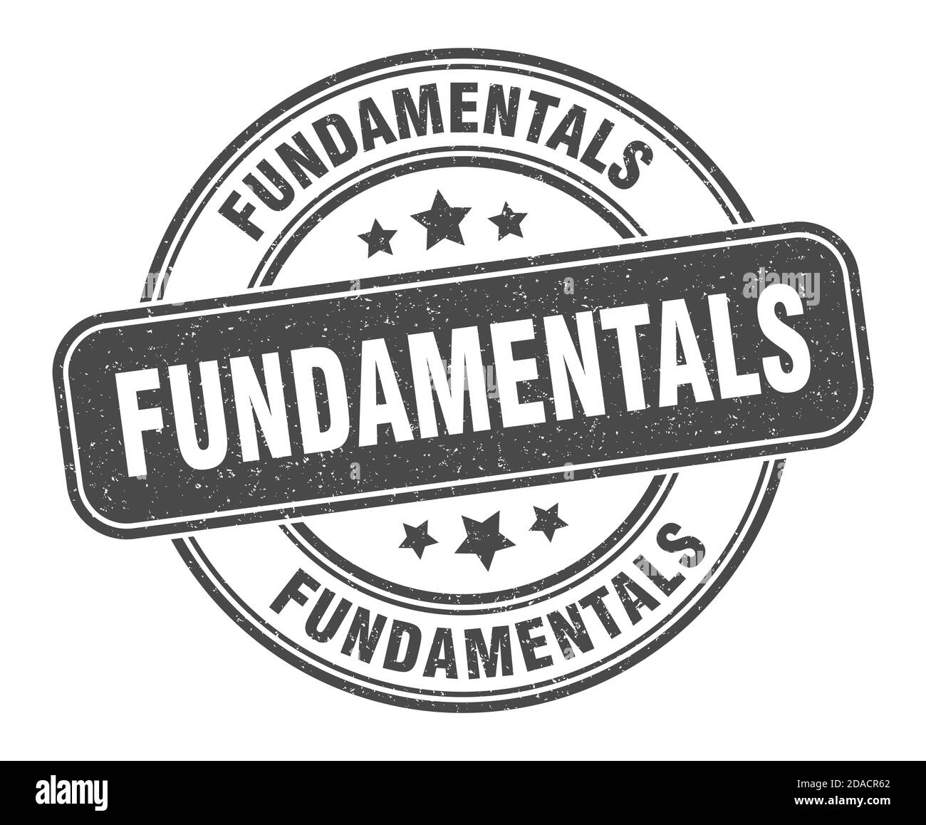 fundamentals stamp. fundamentals sign. round grunge label Stock Vector ...