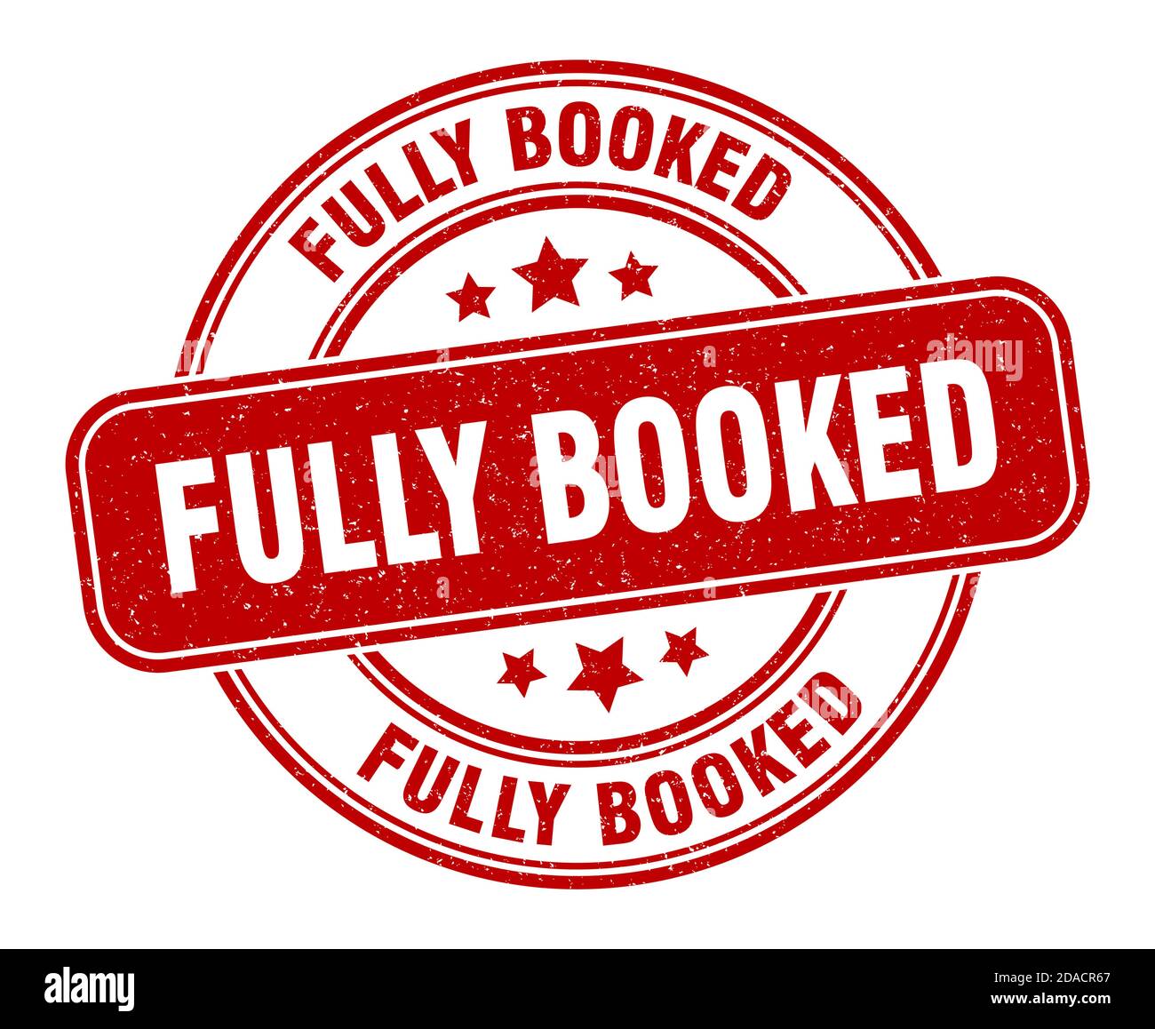 fully booked stamp. fully booked sign. round grunge label Stock Vector ...