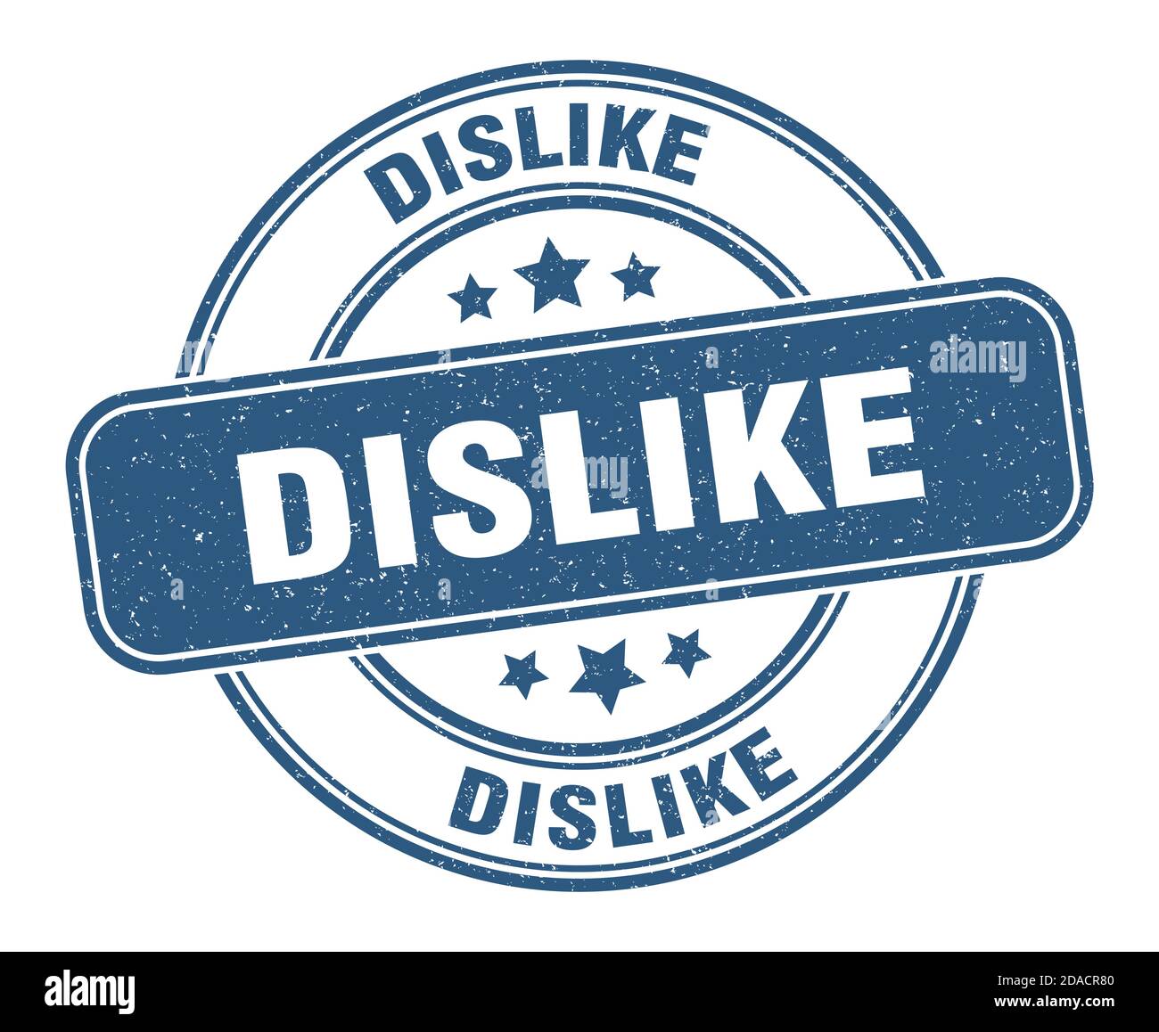 dislike stamp. dislike sign. round grunge label Stock Vector Image ...