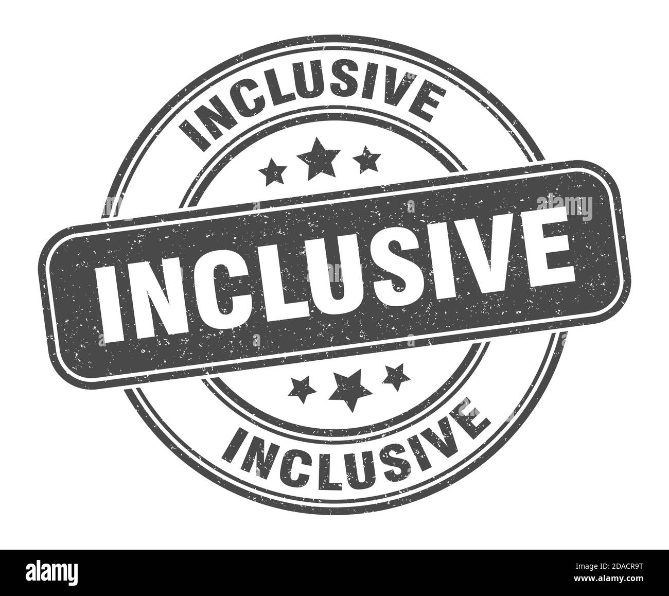inclusive stamp. inclusive sign. round grunge label Stock Vector Image ...