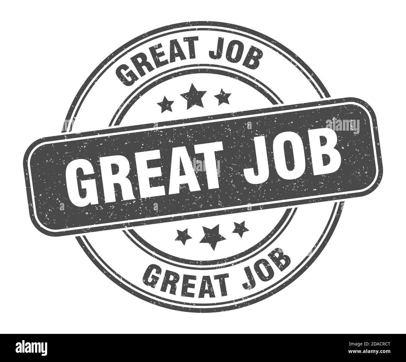 great job stamp. great job sign. round grunge label Stock Vector Image ...