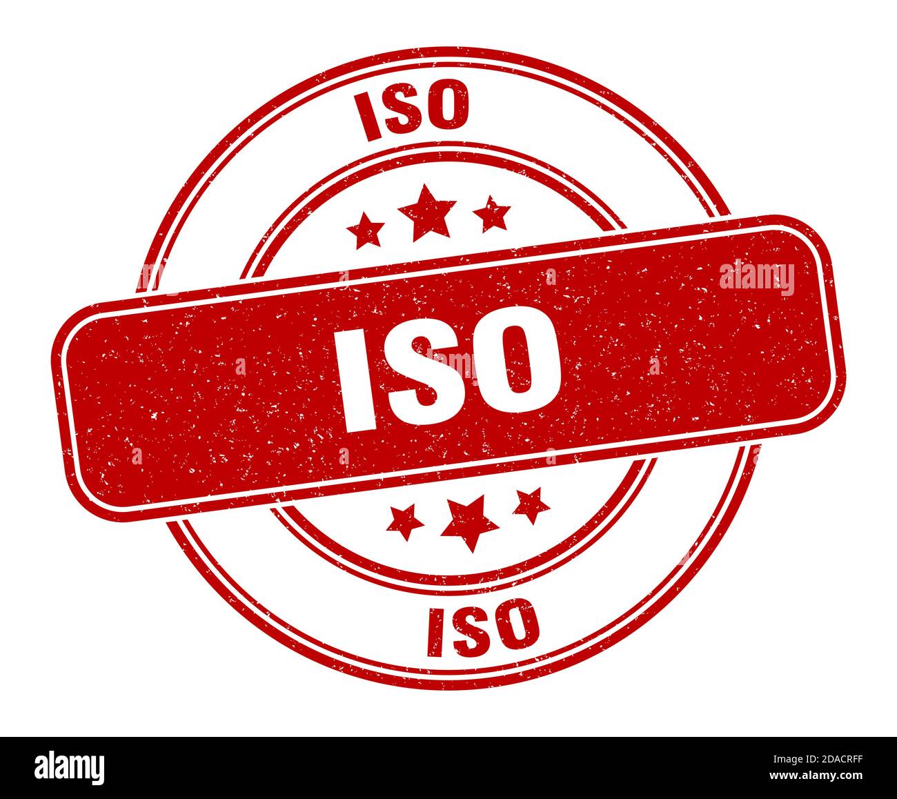iso stamp. iso sign. round grunge label Stock Vector Image & Art - Alamy