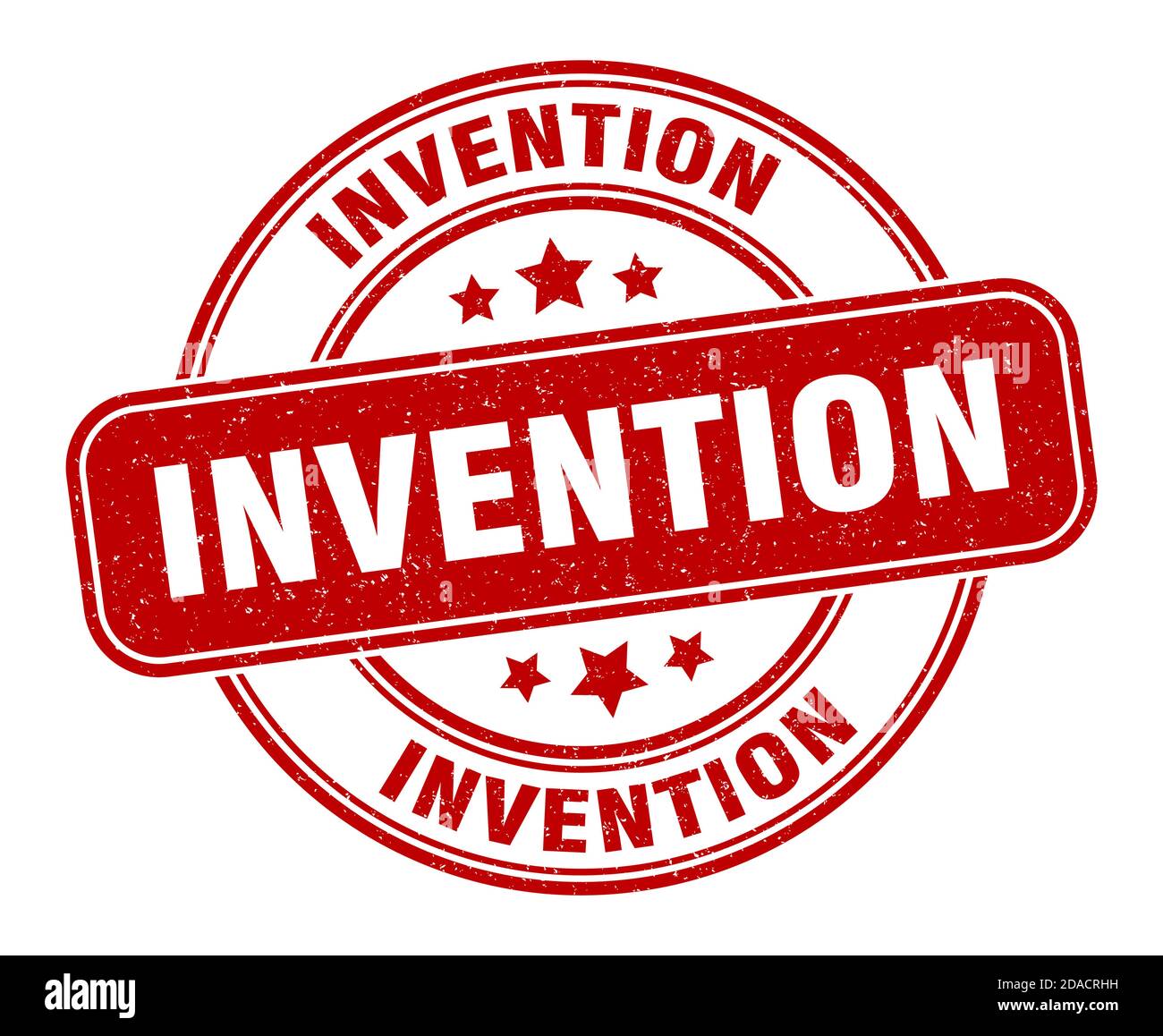invention stamp. invention sign. round grunge label Stock Vector Image ...