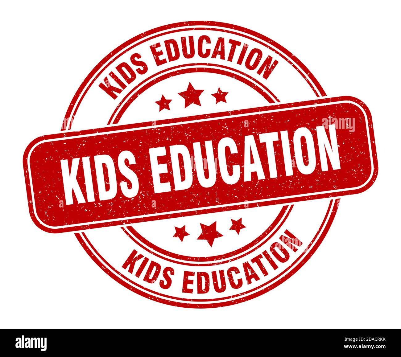 kids education stamp. kids education sign. round grunge label Stock ...