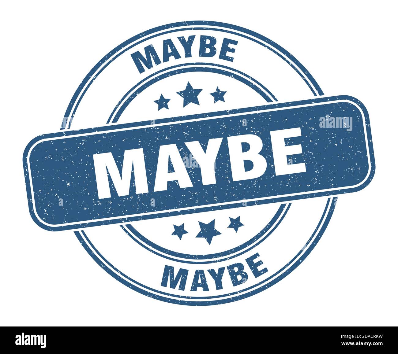 maybe stamp. maybe sign. round grunge label Stock Vector Image & Art ...