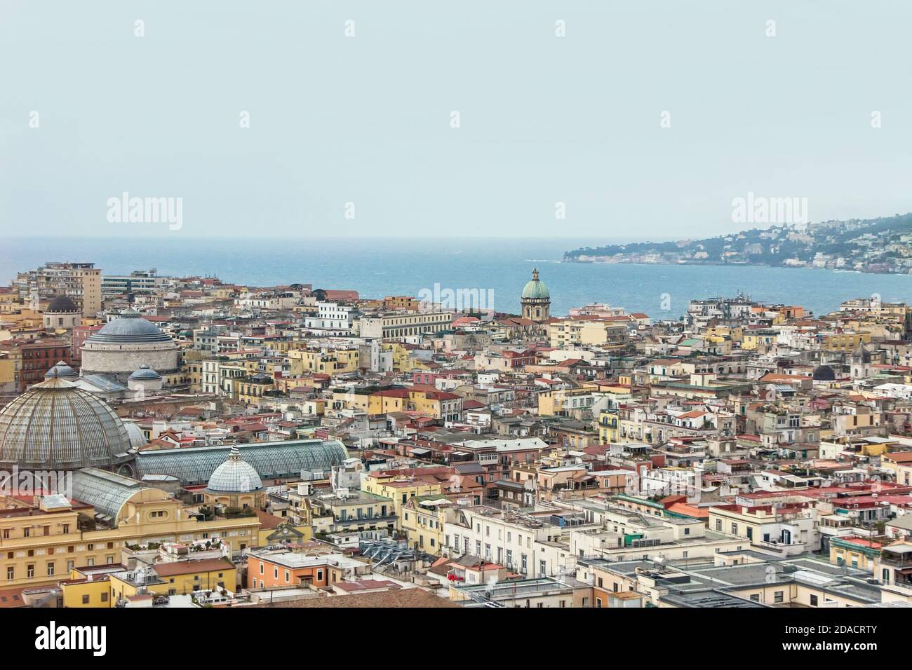 Scenic view naples buildings ocean hi-res stock photography and images ...