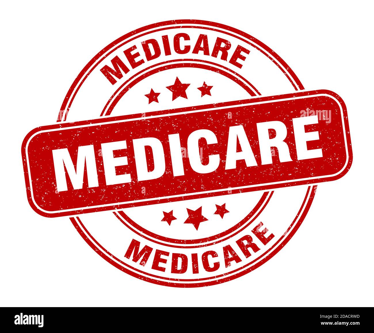 medicare stamp. medicare sign. round grunge label Stock Vector Image ...
