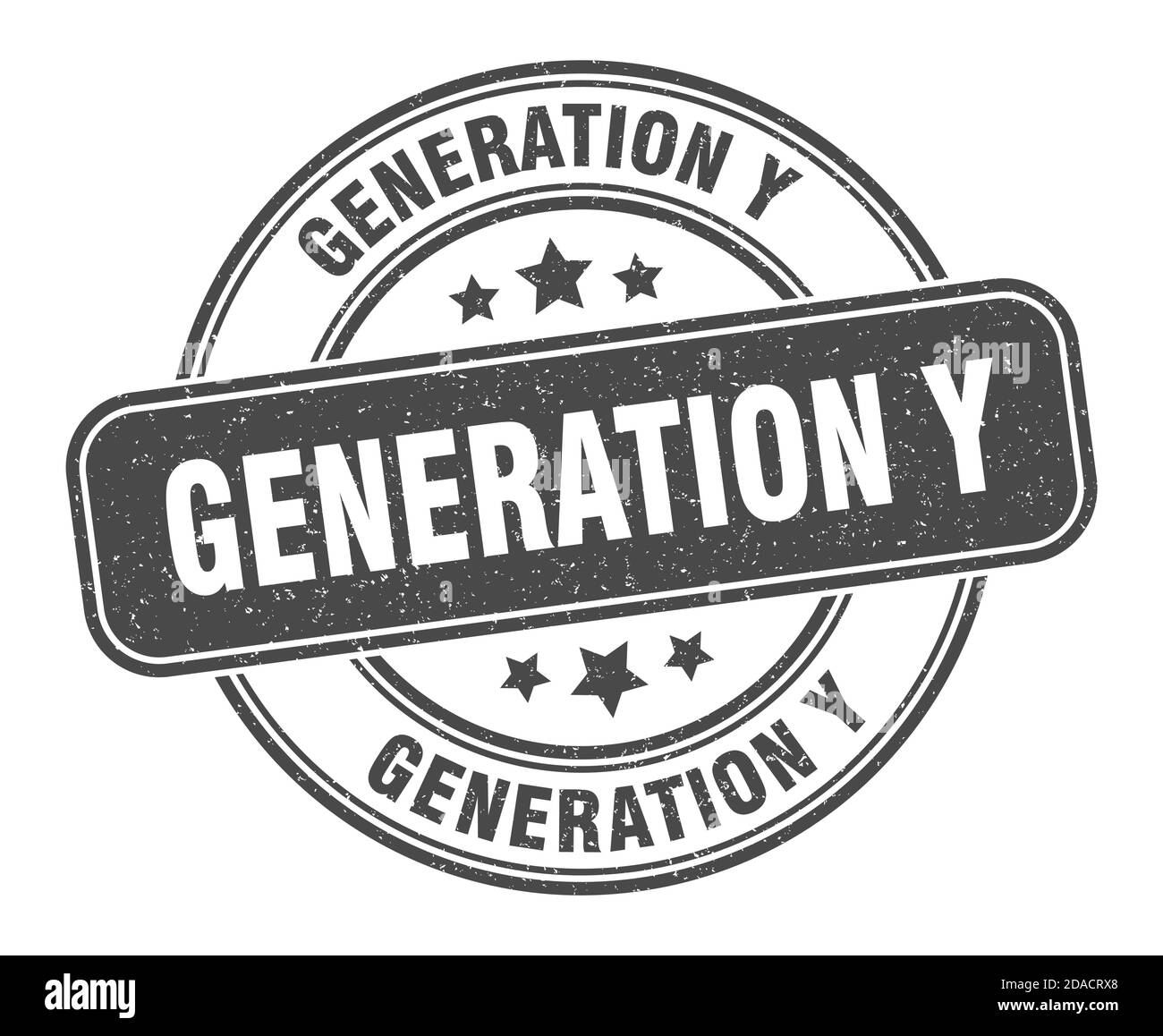 generation y stamp. generation y sign. round grunge label Stock Vector ...