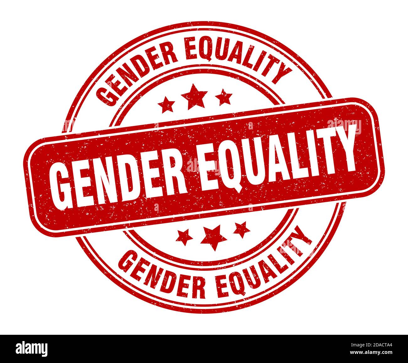gender equality stamp. gender equality sign. round grunge label Stock ...