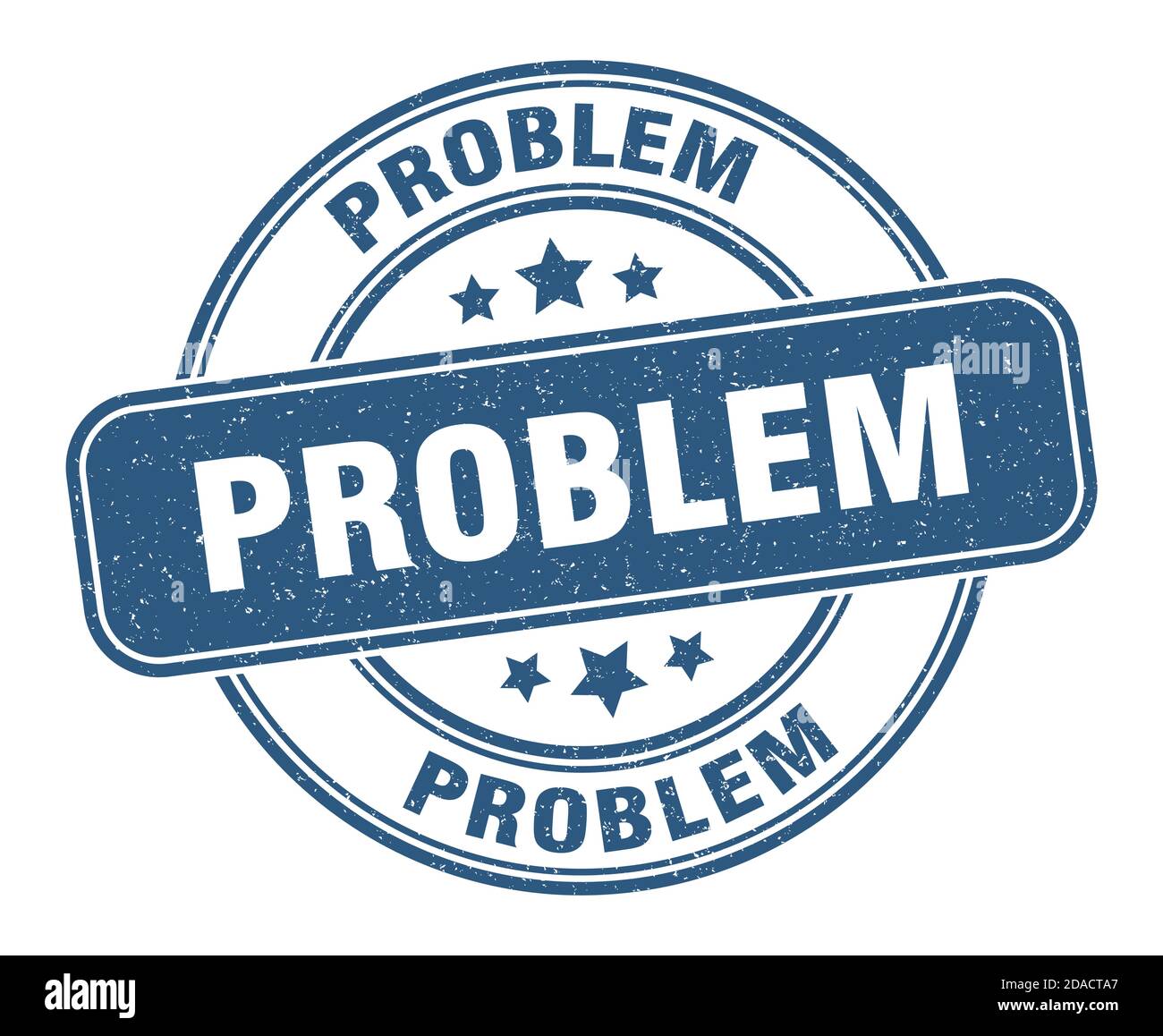 problem stamp. problem sign. round grunge label Stock Vector Image & Art - Alamy