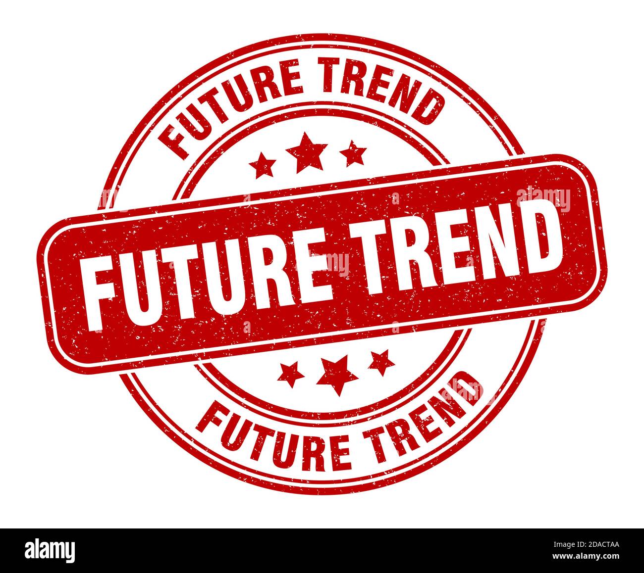 future trend stamp. future trend sign. round grunge label Stock Vector ...