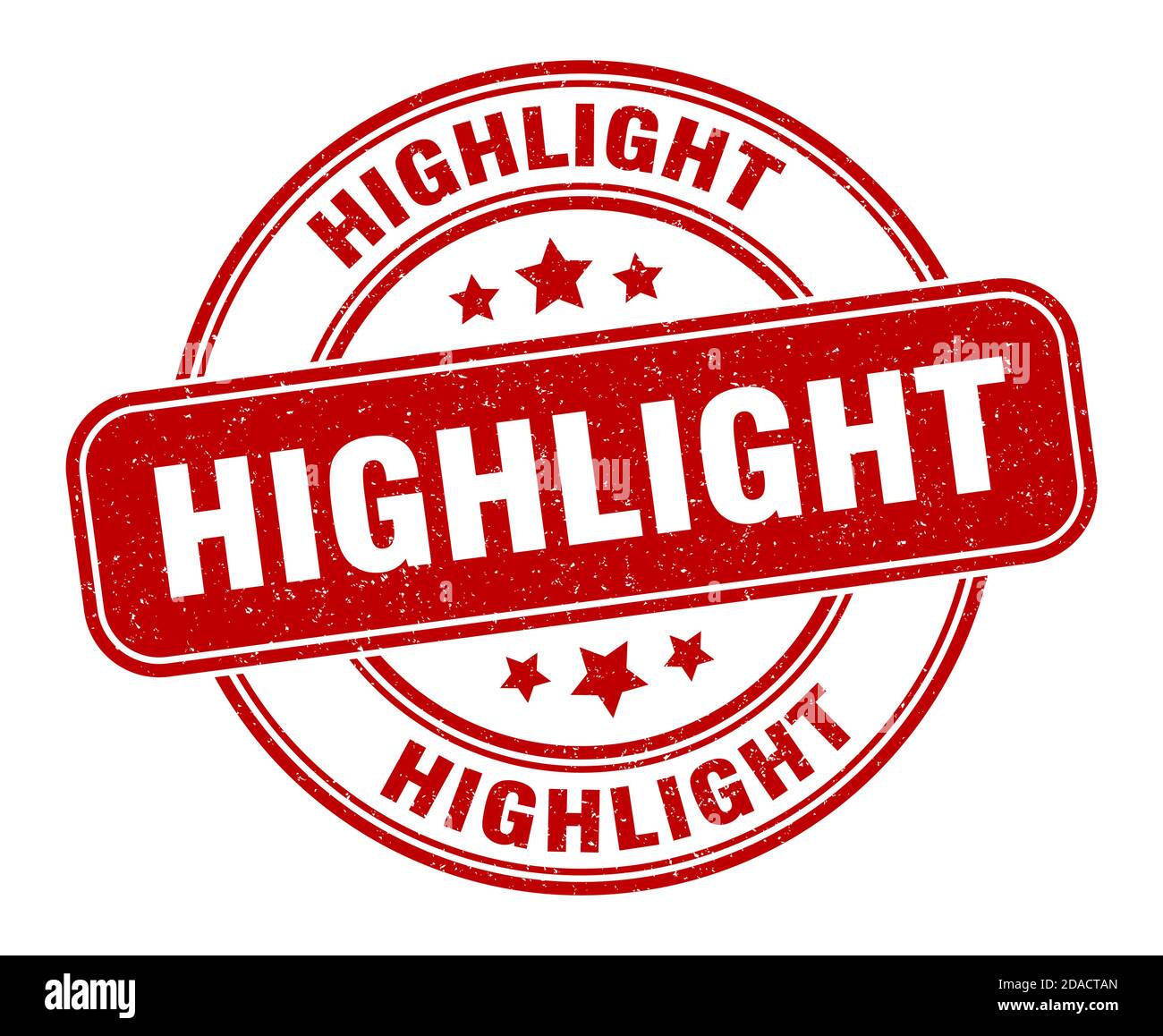 highlight stamp. highlight sign. round grunge label Stock Vector Image ...