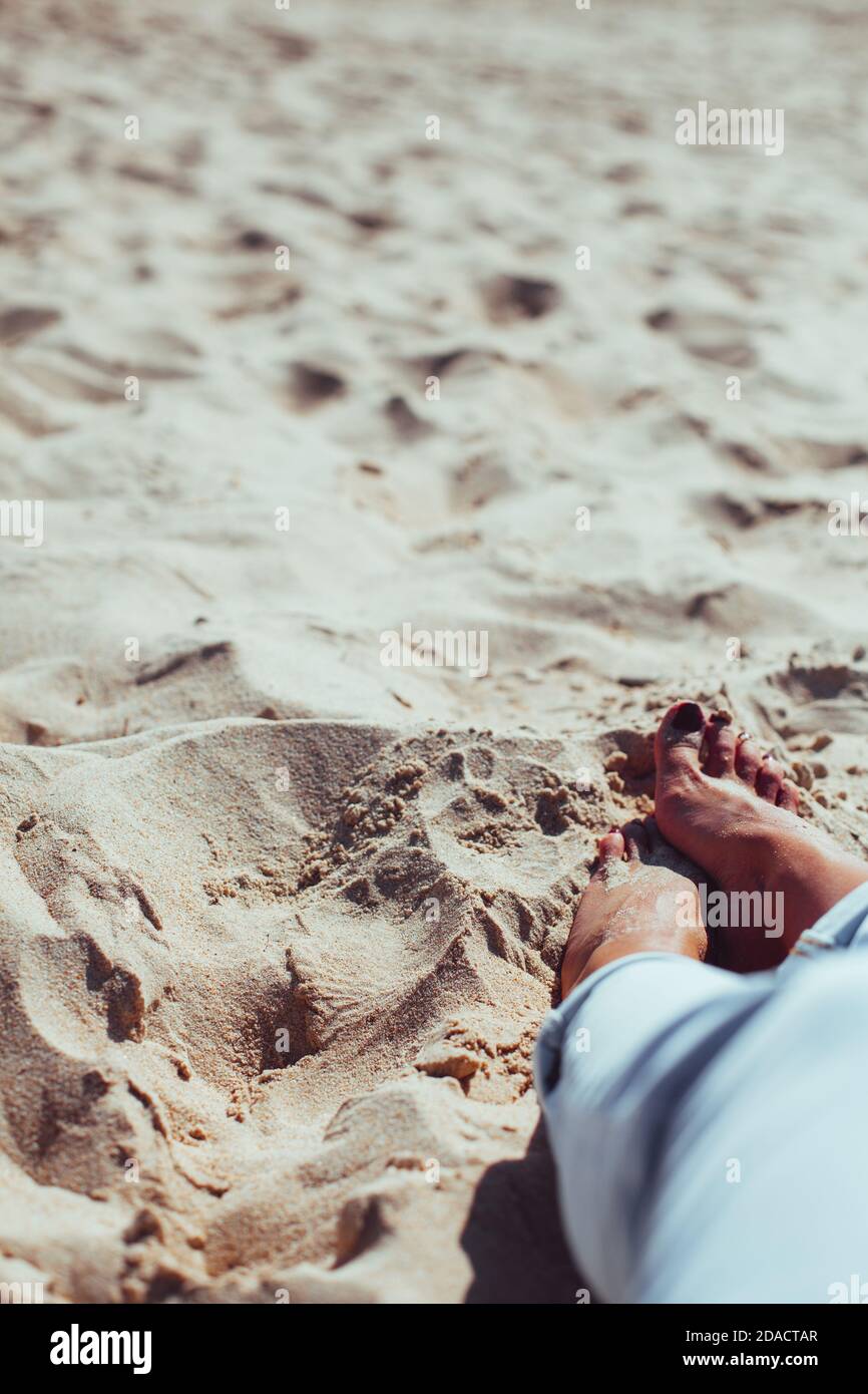 Tanned Legs High Resolution Stock Photography and Images - Alamy