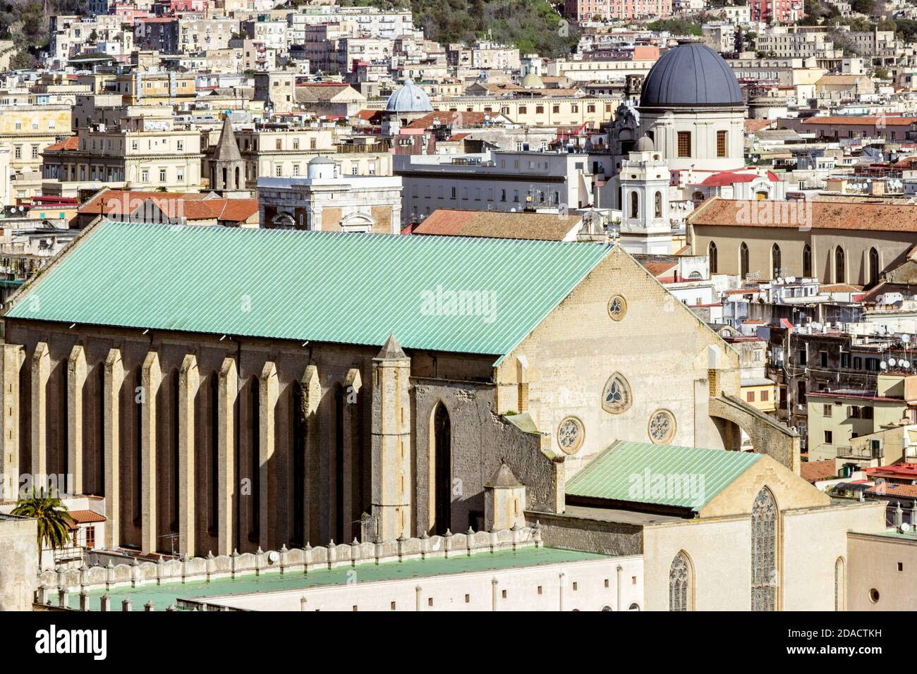 aerial view cityscape of colorful buildings in naples city Stock Photo ...