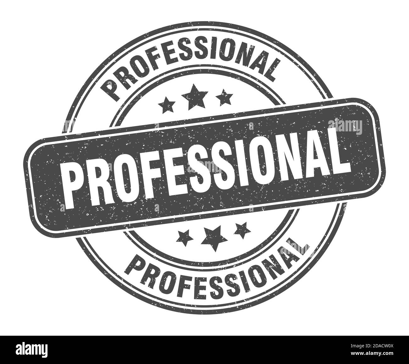 professional stamp. professional sign. round grunge label Stock Vector ...